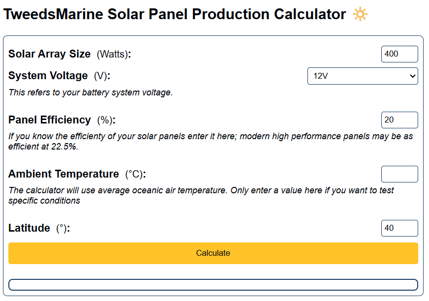 Boat Solar Panel Calculator: Understanding Solar Output